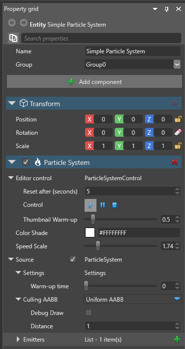 Create Particles Stride