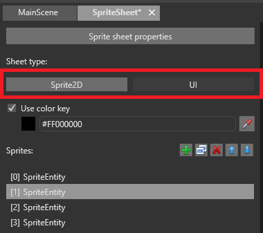 Edit sprites | Stride manual